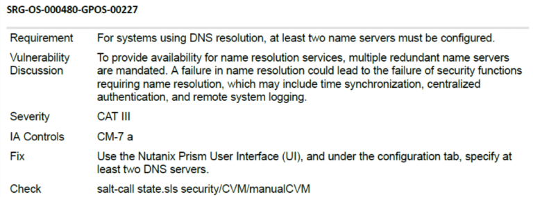 Describe and manage Nutanix’s custom Security Technical Implementation ...